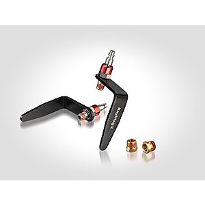 RayMagic Steel Pneumatic Tool Rafter Hook Hanger, Lightweight, Durable,Reusable Metal Organaizer Adjustable Easy Install Hooks with 1/4" Air Tool Swivel Fitting, for Air Nailer, 2-Piece