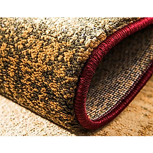 Unique Loom Barista Collection Area Rug - Timor (2' 2" x 6' 1" Runner, Multi/ Red)