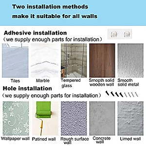 RISETEX Adhesive Shower Caddy,Bathroom Shower Organizer and Soap Dishes with Hooks,No Drilling Traceless Rustproof Bathroom Storage Wall Shower Organizer for Bathroom Toilet Kitchen RVs (Black 4)