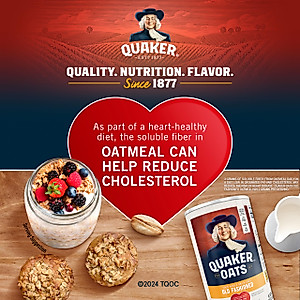 Quaker Old Fashioned Rolled Oats, Non GMO Project Verified, Two 64oz Bags in Box, 90 Servings, 4 Pound (Pack of 2)