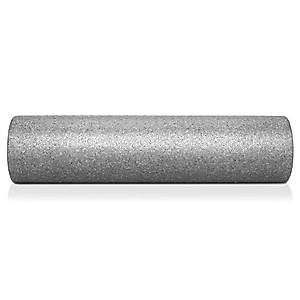 Philosophy Gym 24" High-Density Foam Roller for Exercise, Massage, Muscle Recovery - Round, Gray