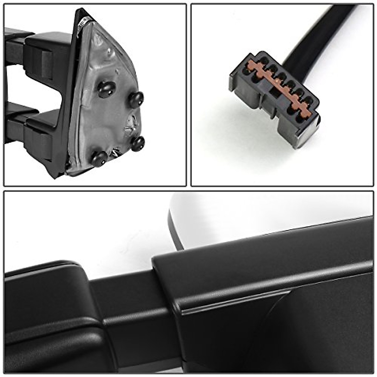 Pair of Rear View Side Towing Mirrors - Manual Telescoping | Power Adjust | Heated Glass | Amber LED Turn Signal - Compatible with Ford F250-F550 Super Duty 99-07, Driver and Passenger Side, Chrome