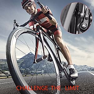 BASEEING Bike Brake Pads Brake Kit Brake Shoes Pads Cable Guide Protector 8 in One 70mm Bicycle V-Brake Pad Set Work with All Shimano Sram MTB V-Brake System 2pairs(4pcs) (Blue)