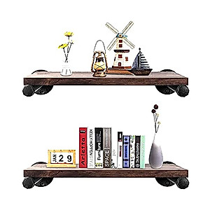 Industrial Pipe Clothing Rack, Hanging Rod for Closet, Wall Mounted Multi Purpose (10 inch 4 Pack)