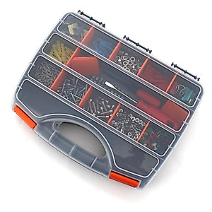 TOPIND Fishing Tackle Box Double-Sided, Transparent Fish Tackle Storage with Adjustable Dividers, Plastic Fishing Organizer Boxes for Fishing Lure Bait Hooks