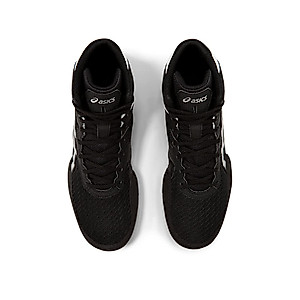ASICS Men's MATFLEX 6 Wrestling Shoes, 10.5, BLACK/Silver