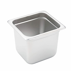 Winco SPJH-606 S/S 1/6 Size x 6" Anti-Jam Pan
