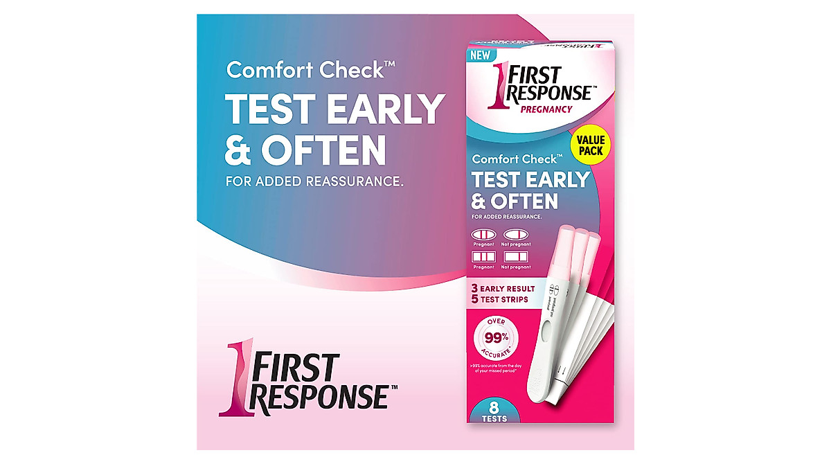 FIRST RESPONSE Comfort Check Pregnancy Test Pack - Early & Accurate Results