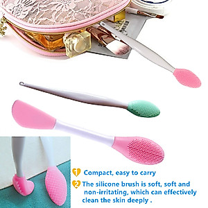 3 PCS Lip Scrub Brush Face Lip Scrubber Tool Face Lip Exfoliator Brush Silicone Lip Brush Exfoliating Lip Brush Lip Scrub Tool for Lips and Face