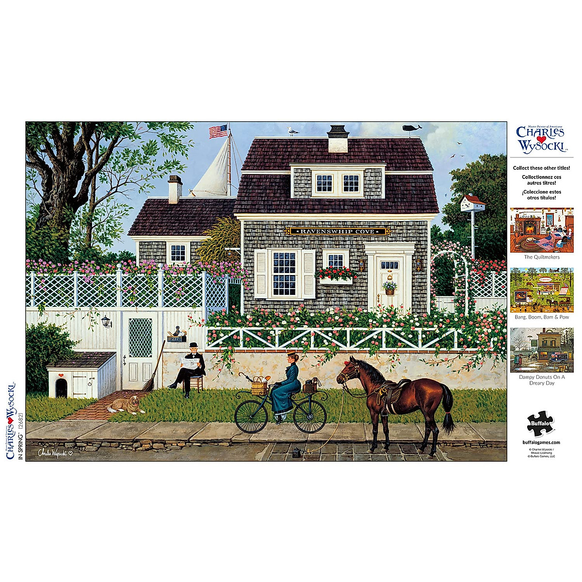 Buffalo Games - Charles Wysocki - in Spring - 300 Large Piece Jigsaw Puzzle