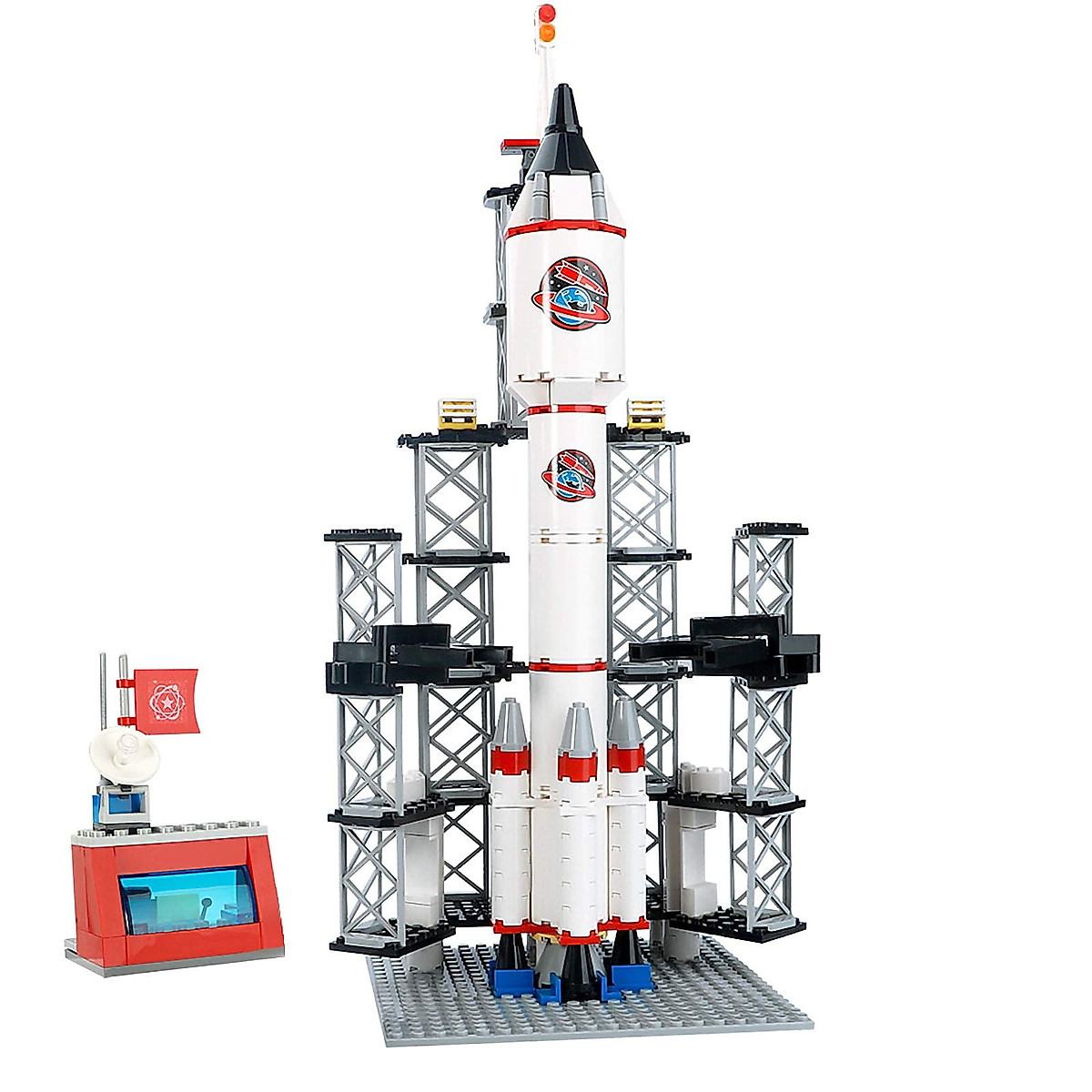 BRICK STORY Rocket Launch Center Space Explorer Building Kit Space Shuttle Adventure Building Sets for Kids 6-12 Years Old City Space Discovery Rocket Spaceship STEM Aerospace Toys (309PCS)