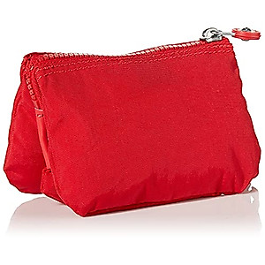 Kipling Women’s Creativity Small Pouch, Versatile Cosmetics Kit, Lightweight Nylon Travel Organizer, Red Rouge