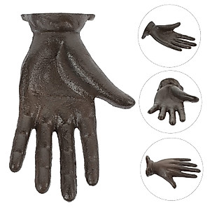 MAGICLULU Palm Cast Iron Hook Vintage Style Wall Hooks Multipurpose Hooks Wall Mounted Iron Hook Clothes Hanger Clothes Hooks Hanging Hook Door Coat Hook Office Coat Hook Wall-Mounted Hook