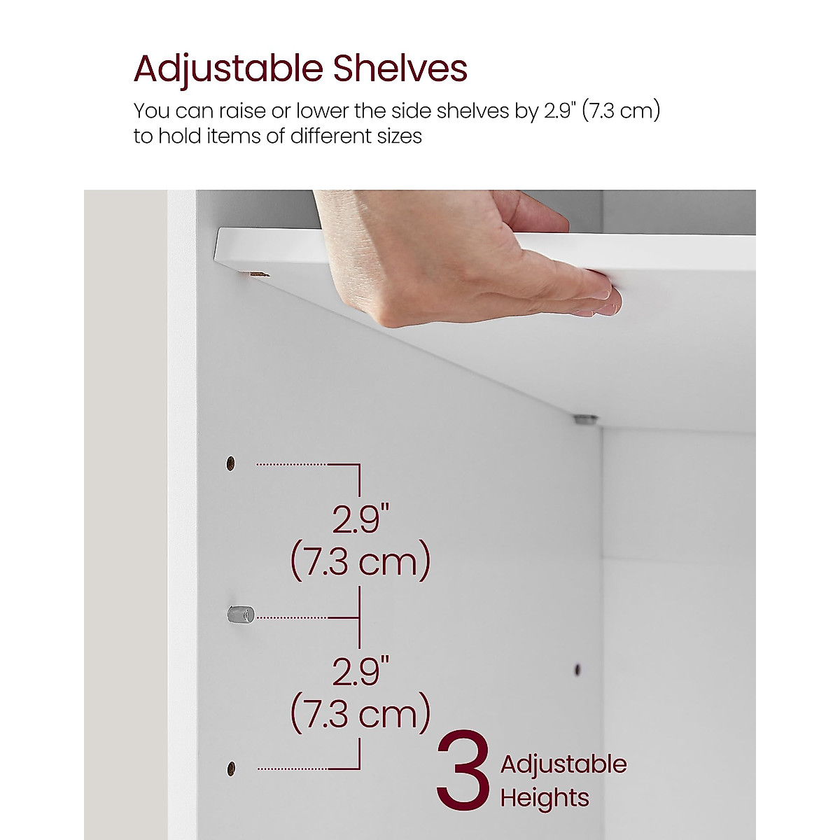 VASAGLE Shoe Bench with Cushion, Storage Bench with Padded Seat, Entryway Bench with 12 Compartments, for Bedroom, 11.9 x 40.9 x 18.9 Inches, Cloud White and Dove Gray ULHS012W14