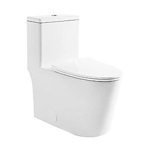Swiss Madison Well Made Forever SM-1T180, Dreux High Efficiency One Piece Elongated Toilet with 0.8 GPF Water Saving Patented Technology