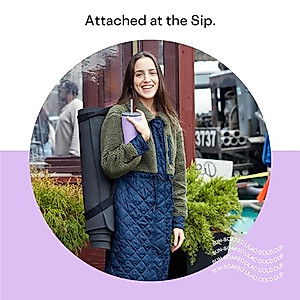 Corkcicle Cold Cup Insulated Tumbler with Lid and Straw, Sun-Soaked Lilac, 24 oz – Reusable Water Bottle Keeps Beverages Cold for 12hrs, Hot 5hrs – Cupholder Friendly Tumbler, Lid for Flexible Sipping