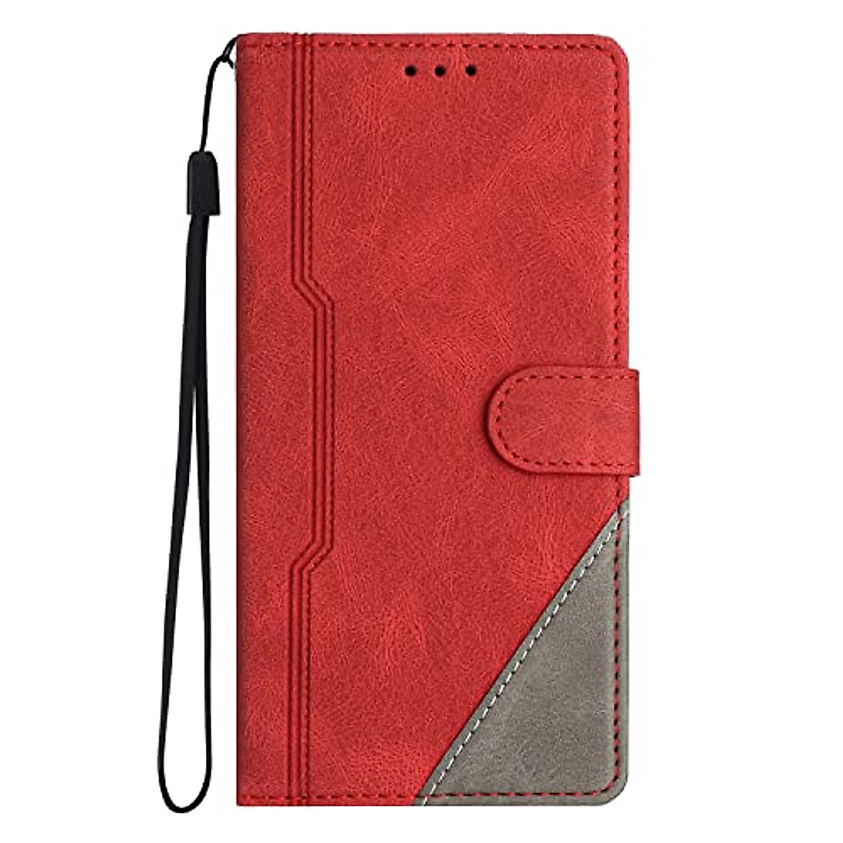 phone filp case Compatible with Oppo Reno 6Pro 5G Case, Reno 6Pro 5G Wallet Case Slim PU Leather Phone Case Flip Folio Leather Case Card Holders Shockproof Protective Case with Wrist Strap nonmetallic
