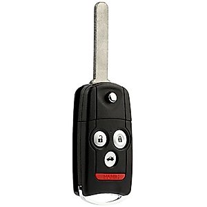 Car Flip Key Fob Keyless Entry Remote fits 2009-2014 Acura TL TSX / 2010-2013 Acura ZDX (MLBHLIK-1T, 2500A-HLIK1T)