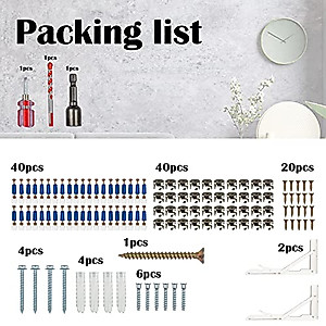 Pmnianhua Floating Desk,Wall Mounted Laptop Computer Desk Folding Wall Table Desk Workstation with Storage Shelves for Wall Bedroom Small Space (Grayish-White-Left)