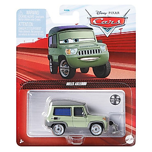 Disney and Pixar Cars Die-Cast Miles Axelrod Vehicle, 1:55 scale Fan Favorite Character Vehicles for Racing and Storytelling Fun, Gift for Kids Ages 3 Years and Older