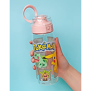 Pokemon Pikachu Character's Sports Girls Plastic Water Drinks Bottle Cup