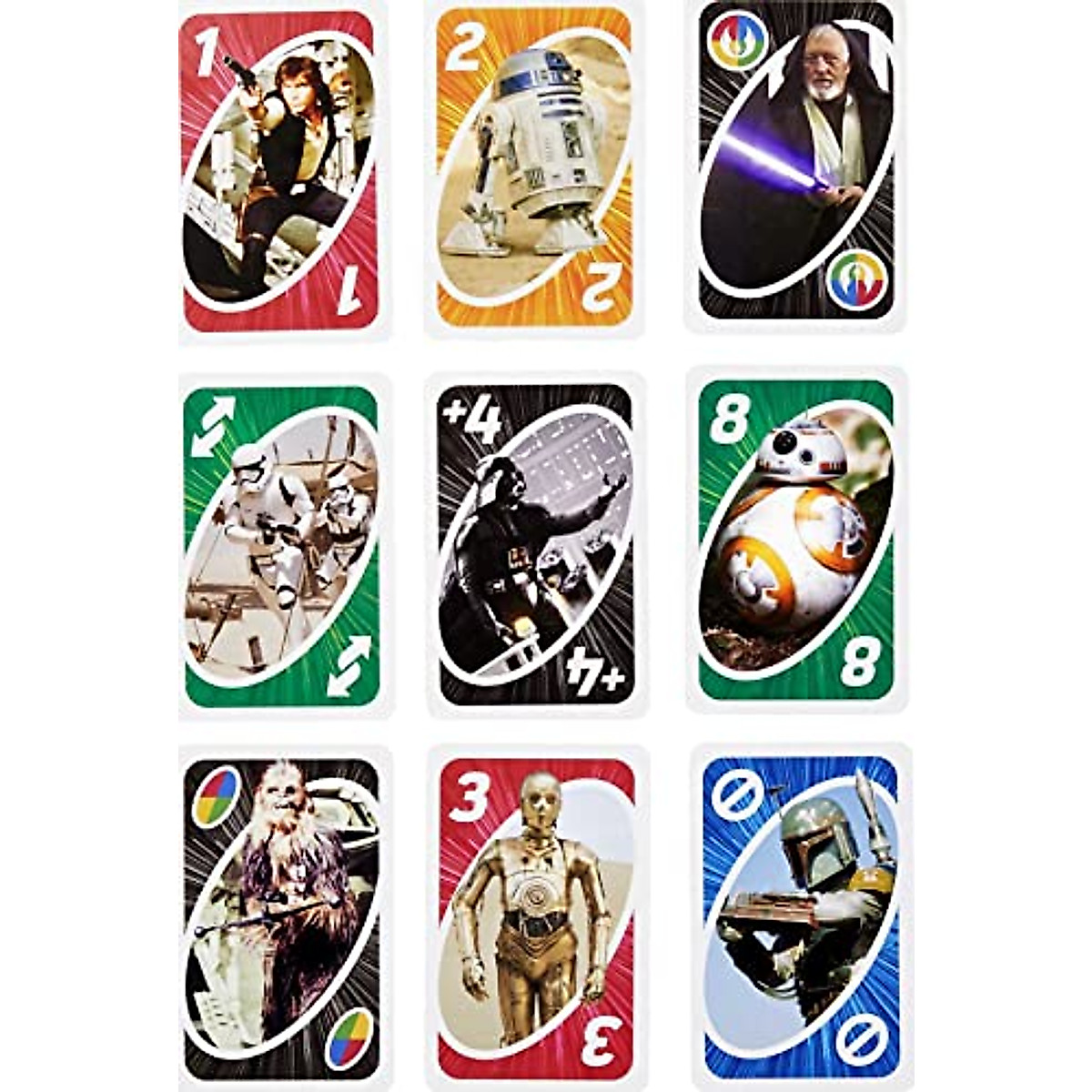 Mattel Games UNO Star Wars Card Game for Kids & Family with Themed Deck & Special Rule, 2-10 Players