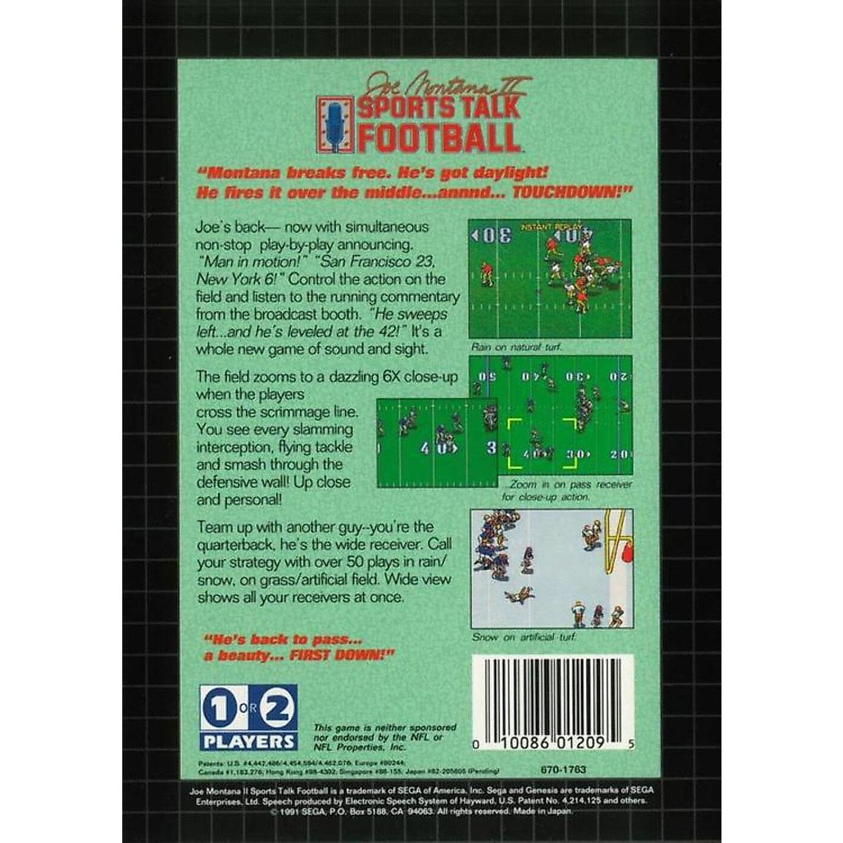 Joe Montana II Sports Talk Football