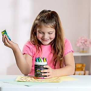 PLAYVIBE 18 Colors Jumbo Crayons for Toddlers 1-3 unbreakable – Non Toxic Washable Crayons for Kids ages 4-8 – Easy to Hold Toddler Crayons – Large Crayons for Toddlers 1-3