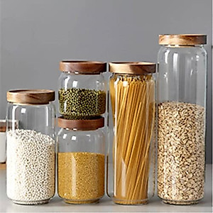 NC Sealed jar Glass jar Food Grade Transparent Glass jar with lid Cereals Storage Tank Storage jar Bottle jar