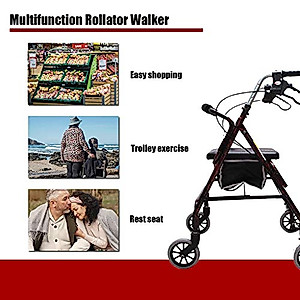 Upright Rollator Walker - Stand Up Rolling Walker, Forearm Rollator Walker, Stand Up Rollator Walker, Upright Walker, Rollator Walker, Upright Rollator Walker, Heavy Duty Upright Walker,Load weight 22