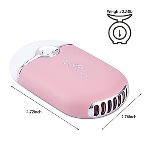 Afounda USB and Mini Portable Fans,Rechargeable Electric Handheld Air Conditioning Cooling Refrigeration Fan for Eyelash,Eyelash Extension,Nail Dryer(Pink)