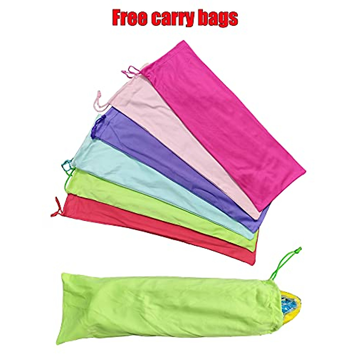 Winged Sirenny Belly Dance Silk Fan Veils Adjustable Pairs, 70"(180 cm) Worship Praise Flags Streamers(white)