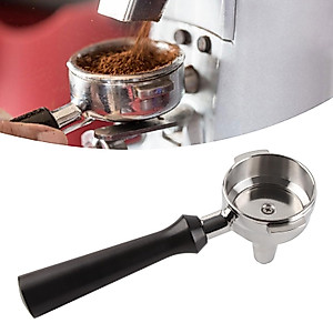 58mm Portafilter with wooden handle for milk tea and extracted tea drinks single head semi automatic brew Coffee machines (F Sandalwood)