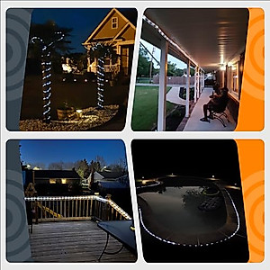 GIGALUMI 2 Pack Solar Rope Lights Outdoor, Each with 100 LEDs 35.7 Feet 8 Modes, Solar Rope String Lights Outdoor, Solar String Lights Outdoor for Garden Fence Patio Yard Party Christmas Decorations