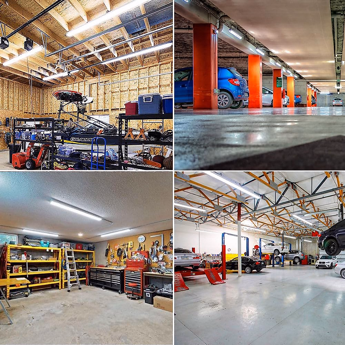 CNSUNWAY 8FT LED Bulbs, 45W 5400LM Super Bright, 5000K Daylight, T8 T10 T12 LED Tube Lights, FA8 Single Pin LED Lights, Frosted Cover, Ballast Bypass, Fluorescent Light Bulbs Replacement (25 Pack)