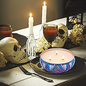 Iwaxlife Outdoor Citronella Candles, 3 Wicks 2X 13.5oz Citronella Scented Candle Large Size, Made from Natural Soybeans Outdoor Indoor Home Yard, Summer Gift Candle Gifts