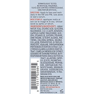First Aid Beauty Ultra Repair Firming Collagen Cream - Day & Night Anti-Aging Face Moisturizer with Collagen, Peptides and Niacinamide - 1.7 fl oz
