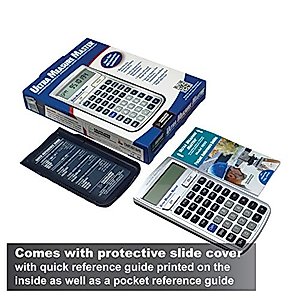 Calculated Industries 8025 Ultra Measure Master Professional Grade U.S. Standard to Metric Conversion Calculator Tool for Engineers, Architects, Builders, Scientists and Students | 60+ Units Built-in, Silver