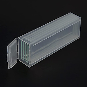 10pcs Blank Microscope Slides, 25.4x76mm Glass Microscope Cover Slips for Laboratory