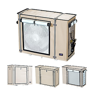 NGB Mini Split Cover for Air Conditioner Outdoor Unit,38.2 "L x17 "W x32.7"H for Ductless Air Conditioning Protected Operation Universal for Mini Split Condenser HVAC Units All Seasons.
