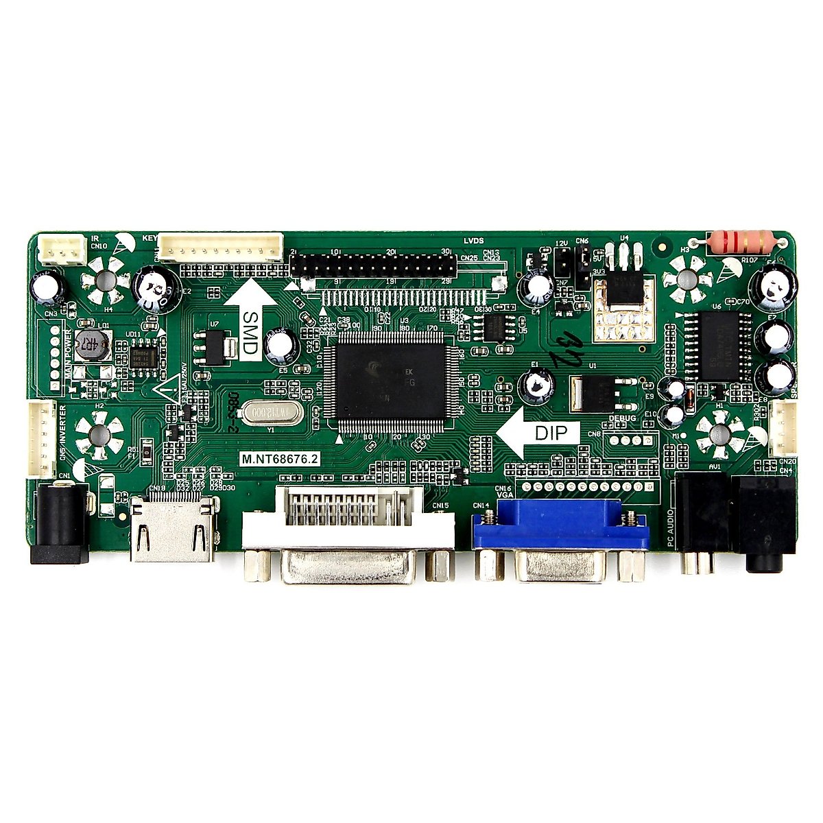 HDMI+VGA+DVI+Audio Input LCD Controller Board for HSD089IFW1 LTN089NT01 8.9" 1024x600 LCD Panel