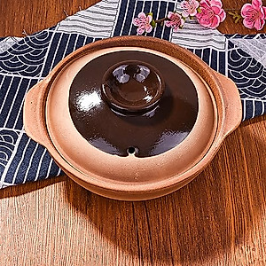 Casserole with Lid Chinese Clay Pot Japanese Clay Pot Korean Stone Pot Ceramic Cooking Pot Earthen Pot Stew Pot with Lid Family Restaurant Pot