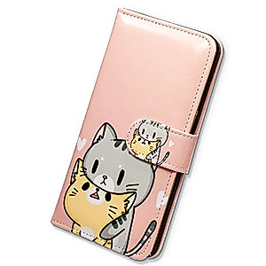 iPod Touch 7 Case,iPod Touch 6 Case,Bcov Green Cat Yellow Cat Wallet Flip Leather Cover Case with Credit Card ID Card Slot Holder Kickstand for iPod Touch 7/6/5