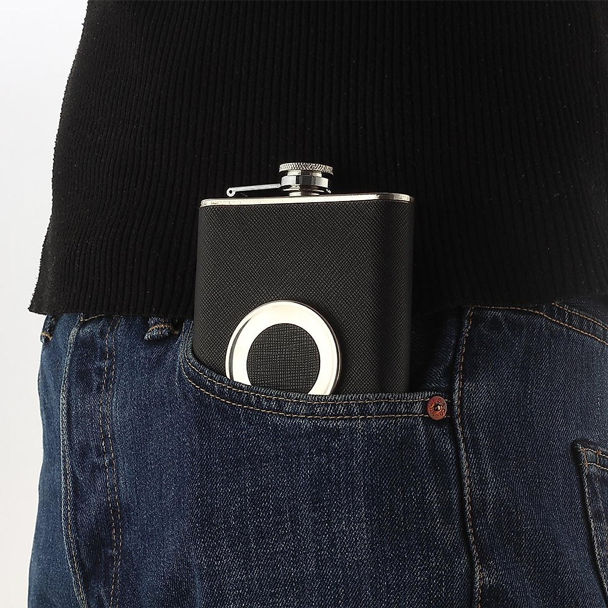 QLL Hip Flask with Useful Funnel