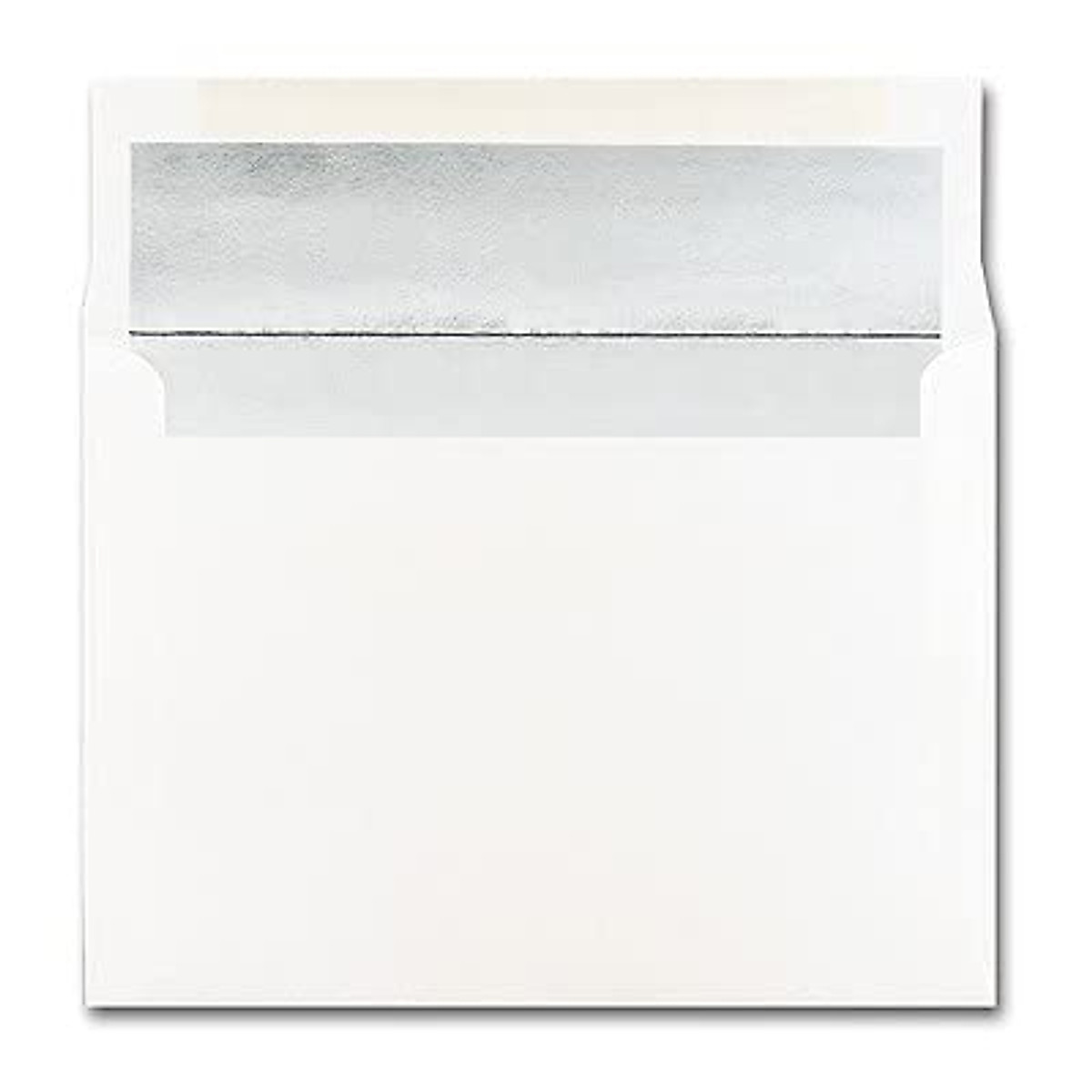 CEO Cards - Christmas Greeting Cards (Snowflake Wreath), 5x7 Inches, 25 Cards & 26 White with Silver Foil Lined Envelopes (H1606)