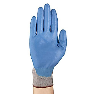 Ansell HyFlex Cut Resistant Work Gloves for Men and Women in Blue, X-Large, 12 Pairs