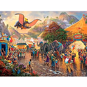 Ceaco Thomas Kinkade The Disney Collection Dumbo Jigsaw Puzzle, 750 Pieces