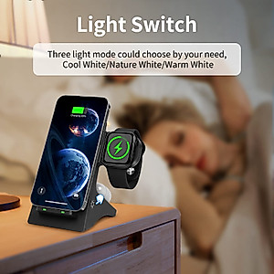 Wireless Charger, 4 in 1 Wireless Charging Station Compatible with Samsung/iWatch/Airpods, and Other Qi-Certified Charging Dock