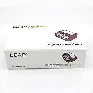 Combo Set - Digital Chess Timer Count Up/Down Chess Game Clock + 25x25cm Magnetic Folding Chess Board with Black & White Chess Pieces + Extra 2 Queens