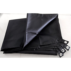 Hongaga Waterproof Camping Tarp for Ground Tent Footprint and Sunshade Camping Hiking for Picnics (Black-210X150CM)